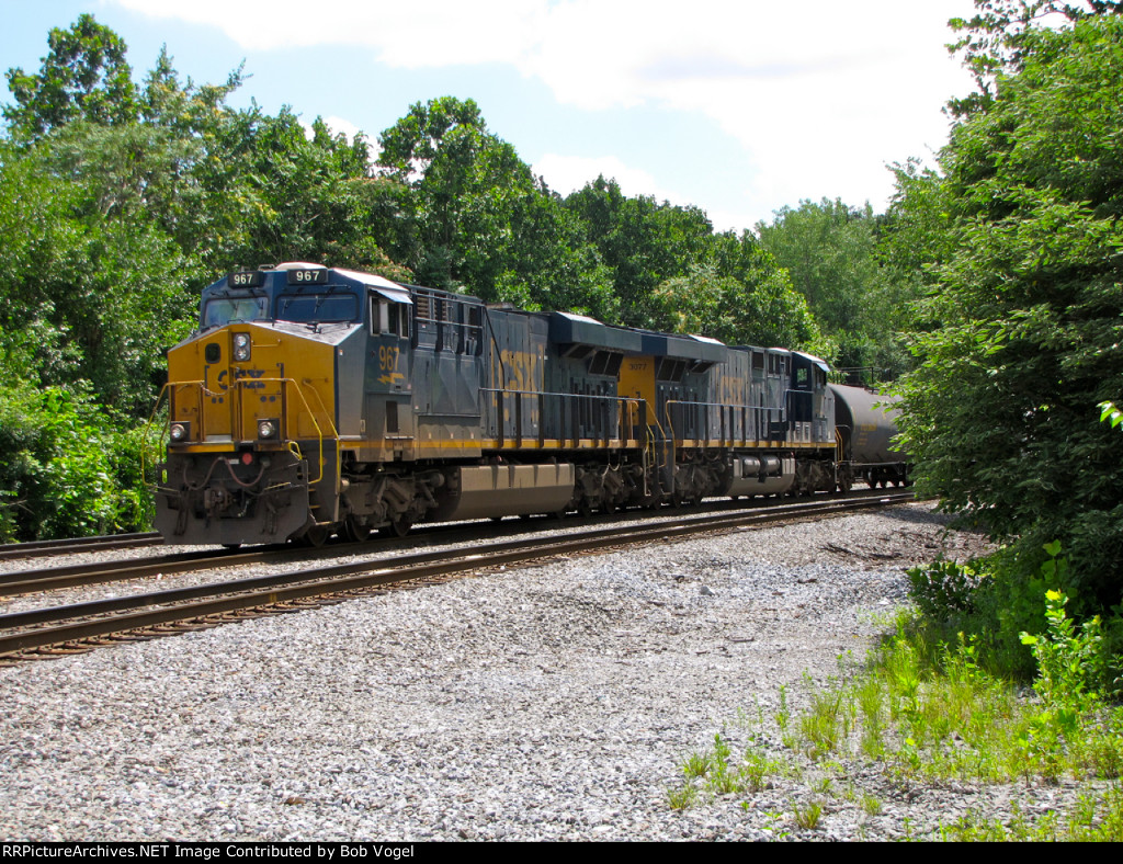 CSX 967 and 3077